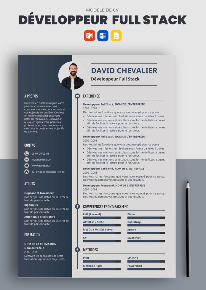 Full Stack Developer CV to download (Examples) | CV Market