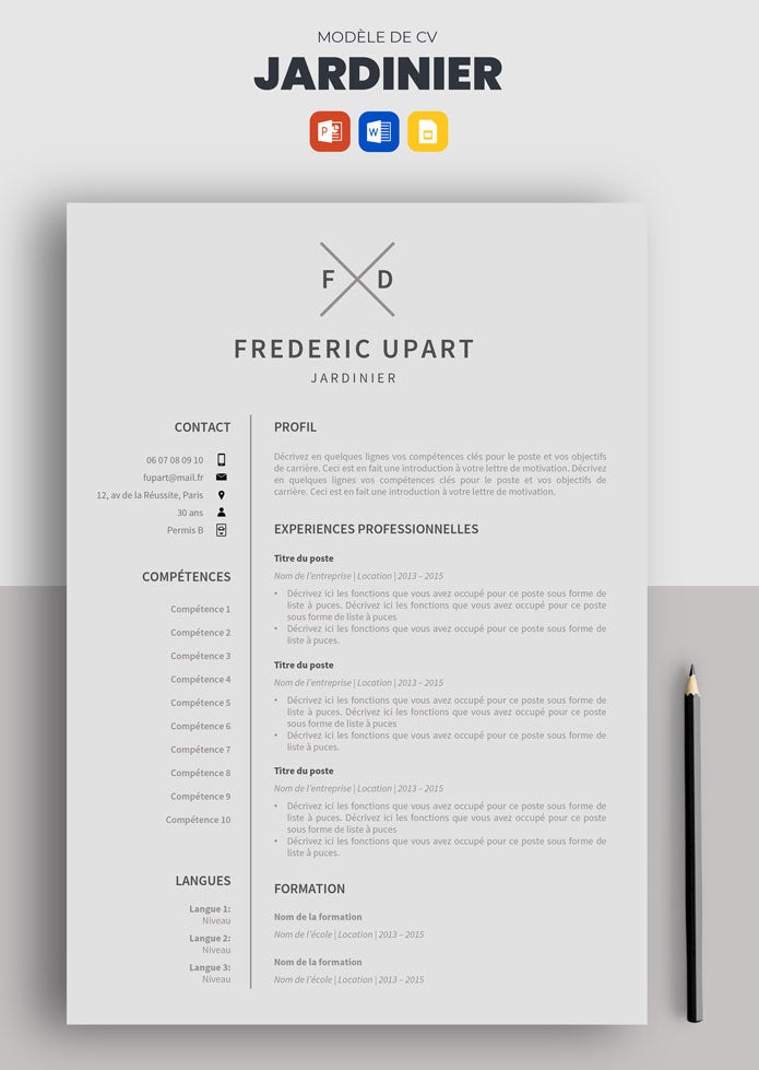 Gardener CV to download (Examples) | CV Market