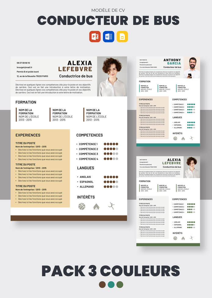 CV Conducteur de bus à télécharger (Exemples) | CV Market
