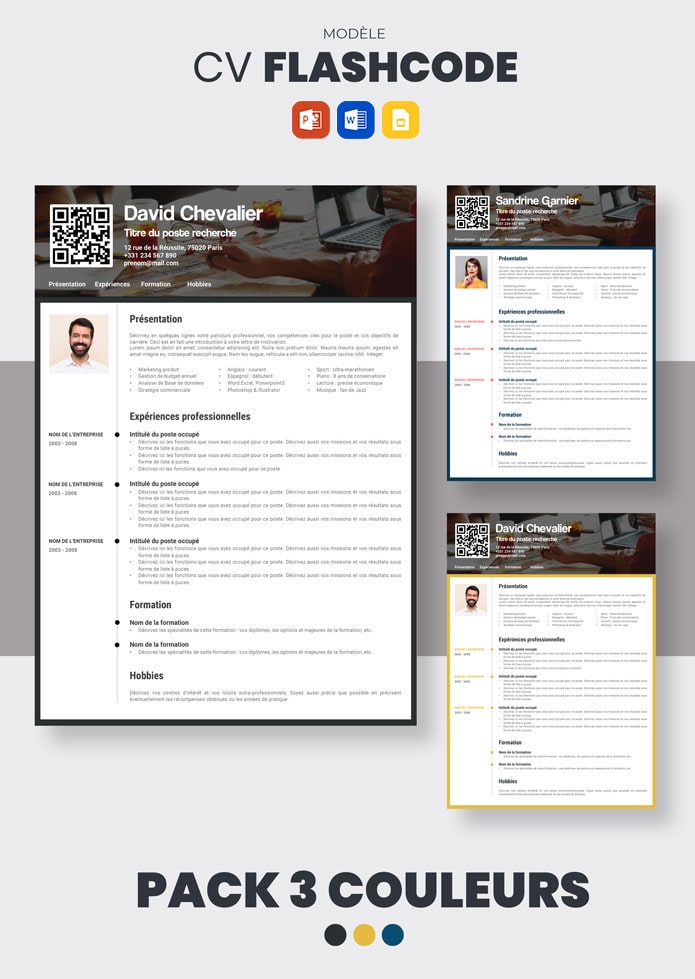 Resume with QR Code - Free Resume Template (Download)