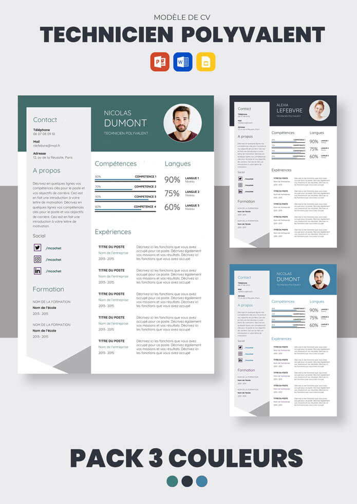 CV Technicien polyvalent à télécharger (Exemples) | CV Market